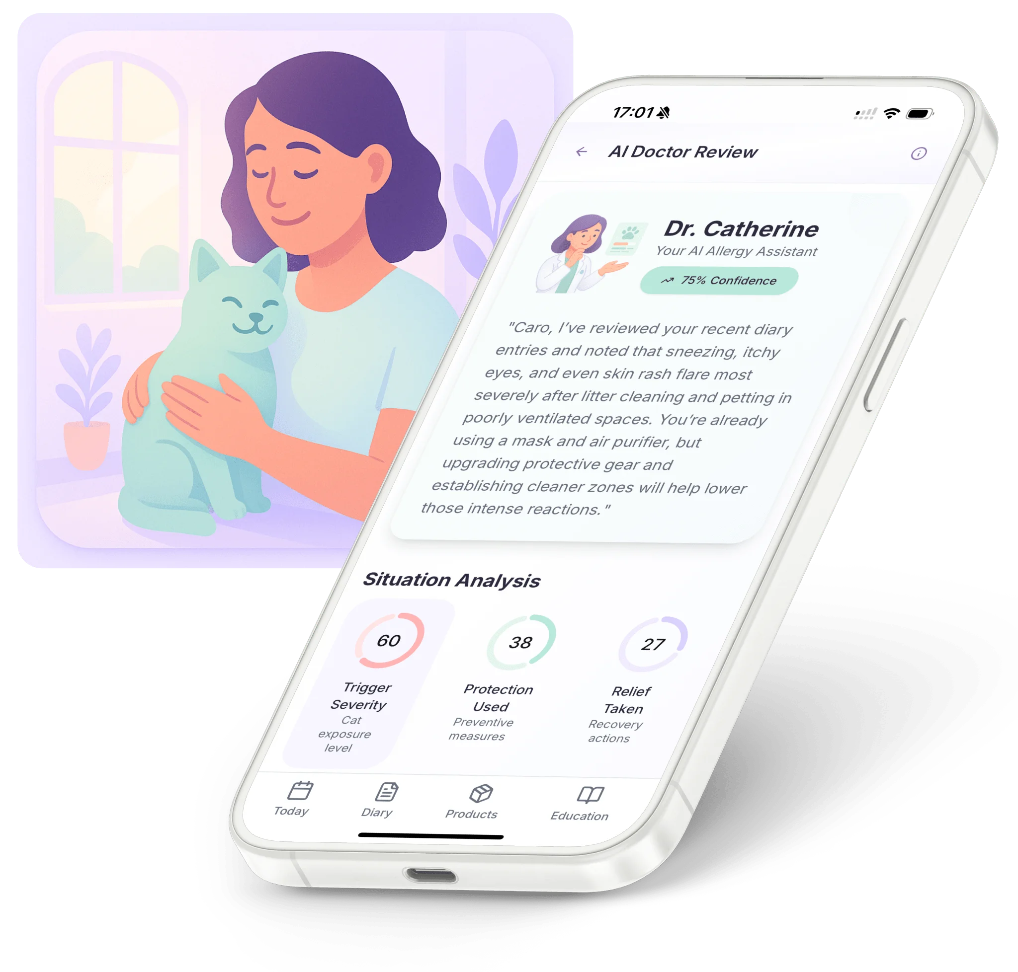 Cat Allergy Buddy - AI Symptom Tracker & Management